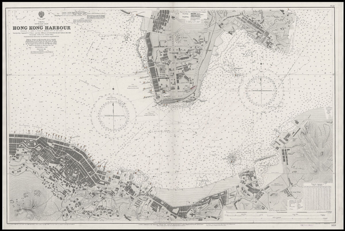Detailed chart of Hong Kong Harbour | Crouch Rare Books